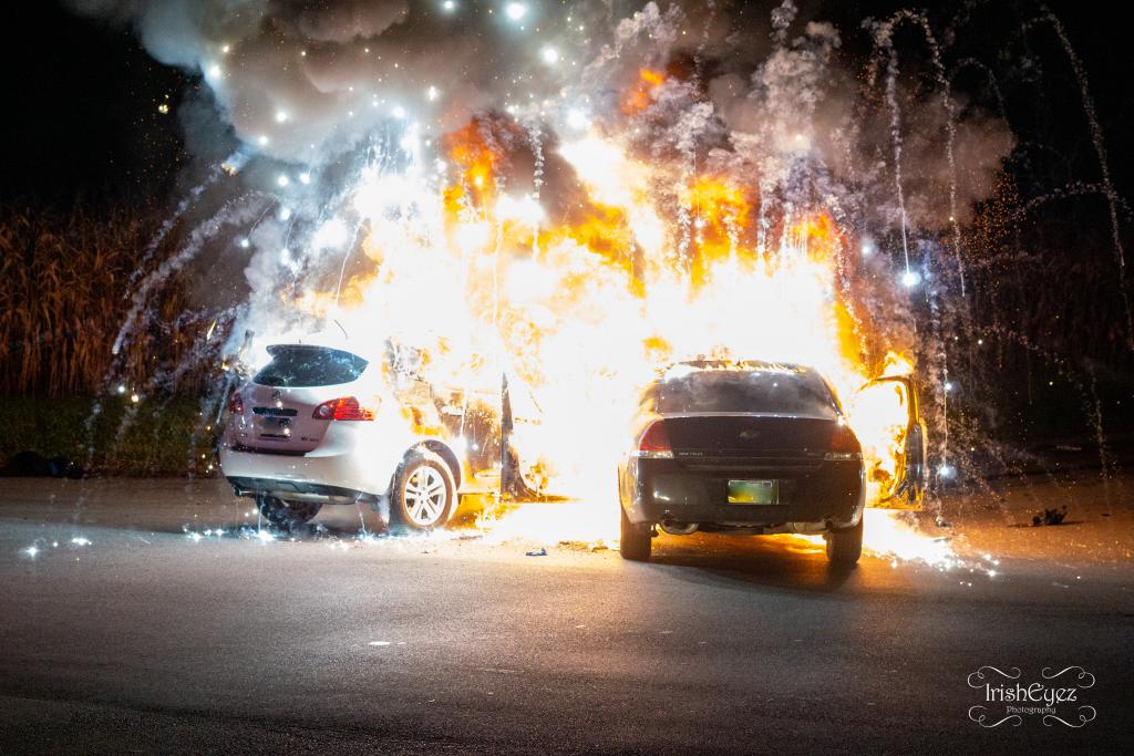 Three Vehicle Accident with Fire - East Brandywine Fire Company