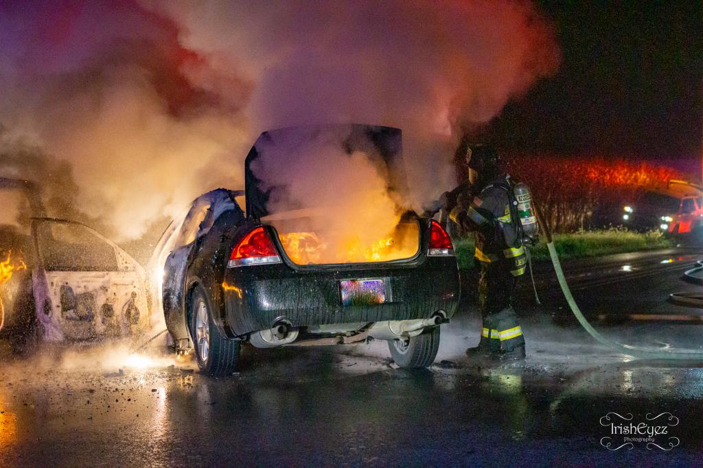 Three Vehicle Accident with Fire - East Brandywine Fire Company