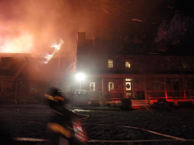Brandywine Manor House Fire - East Brandywine Fire Company